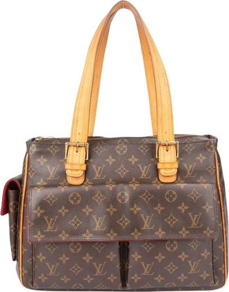 Louis Vuitton Crossbody Bags - Louis Vuitton Canvas Monogram Multipli-Cite Should - Gr. unisize - in Braun - f&uuml;r Damen