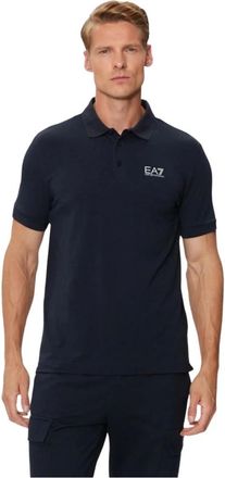 Emporio Armani Emporio Armani Ea7, Homme, Tops, Bleu, Taille: M Polo en jersey