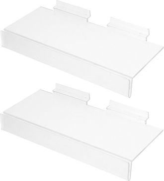 Soimiss 2 Stück Transparente Wand schuhregale Schwebende Displayhalter Platzsparendes Schuhregal für Laden Wohnraum Klare Wandhalterung zur Schuhpräsentation