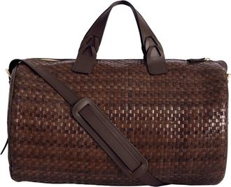 Ibeliv Sac en cuir tress&eacute; - Femme - Sacs - Brun - Taille: ONE Size