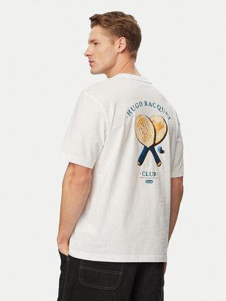 HUGO BOSS T-Shirt Nulaxo 50560093 Wei&szlig; Regular Fit