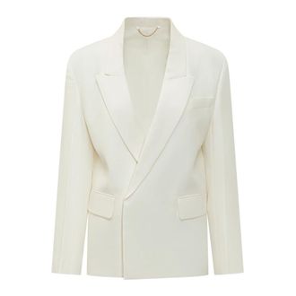 Victoria Beckham Femme, Vestes, Beige, Taille: 34 FR Tailored Jacket