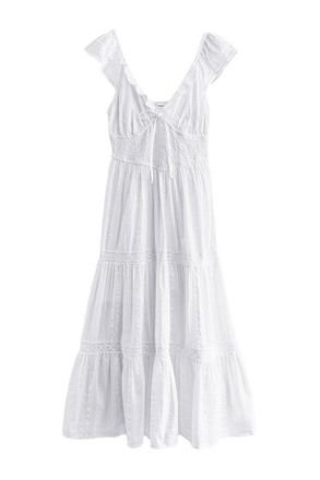 Next Strandkleid Strukturiertes, sommerliches Maxikleid (1-tlg)