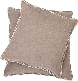 David Fussenegger Kissenbezug Schlamm Dekokissen aus Baumwolle flauschig weich, 50x50 cm