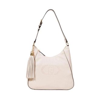 Liu Jo Femme, Sacs, Beige, Taille: ONE Size Sac Hobo avec D&eacute;tail de Gland