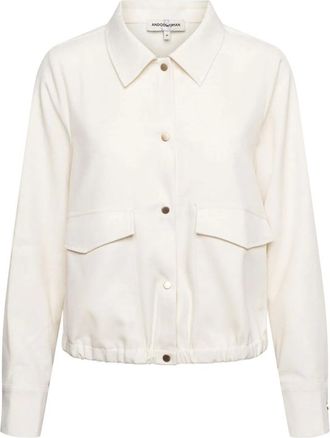 &Co Woman Kurze Jacke in Leinenstruktur - - Jackets - Damen - Beige - XL