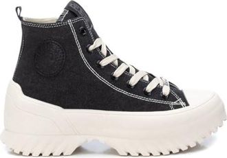 Refresh Sneakers Femme Noir - Chaussures confortables et polyvalentes - Mode décontractée - Modèle 17080302 (Taille38)