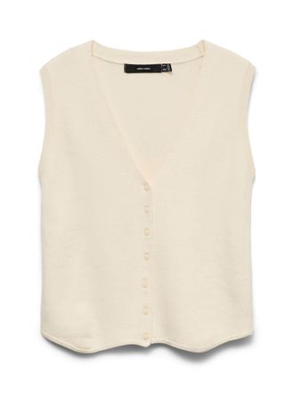 Vero Moda Damen Vmgold Sl V-Neck Vest, Birch, XS