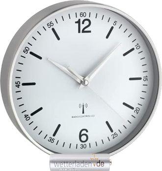 TFA Dostmann 60.3503 Analoge Funk-Wanduhr (Weiss mit Batterie)