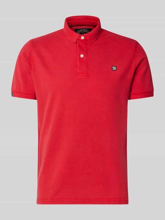 Superdry Regular Fit Poloshirt mit Logo-Stitching