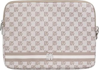 DKNY Karierte Streifen Laptoptasche - - Bags - unisex - Beige - ONE SIZE