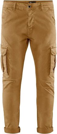 Bomboogie Homme, Pantalons, Beige, Taille: W36 Pantalon Cargo en Gabardine de Coton