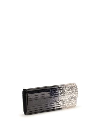 Jimmy Choo London Womens Sweetie Clutch Black-Champagne Mothr Of Pearl Clutches Black/champagne