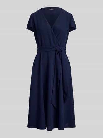 Lauren Ralph Lauren Knielanges Kleid in Wickeloptik
