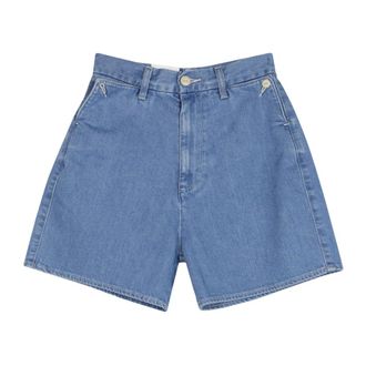 Levi's Femme, Shorts, Bleu, Taille: W24 Shorts en denim japonais blanc