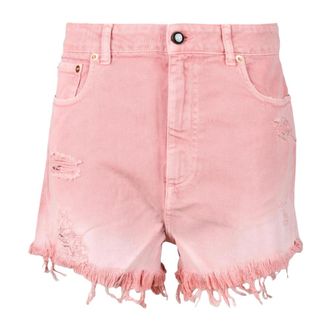 Semicouture Denim Shorts - - Shorts - Damen - Rosa - W28