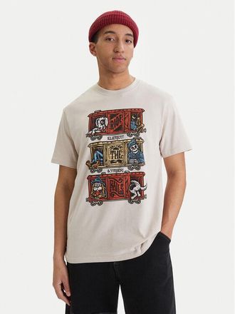 Element T-Shirt Timber Boxcar ELYZT00574 Beige Regular Fit