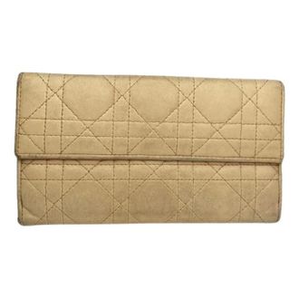Dior Portefeuille Vintage Diorama Pre-owned - Femme - Pre-owned - Beige - Taille: ONE Size