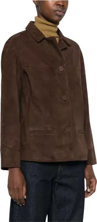 Tory Burch Femme, Vestes, Brun, Taille: 40 FR Blazer en daim