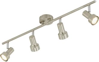 Briloner LED Spot Deckenleuchte, 60,4 cm, 12 W, Matt-Nickel