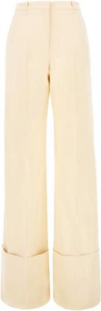 Del Core Femme, Pantalons, Beige, Taille: 36 FR Wide Pantalons