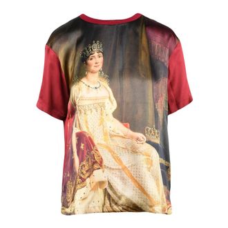 Dolce & Gabbana Satinbluse - - Tops - Damen - Mehrfarbig - M