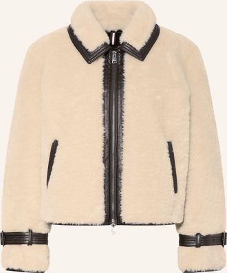 Marc Cain Kunstfell-Jacke weiss