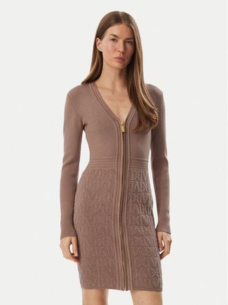 Guess Strickkleid G6BK09 Z1547 Dunkelbeige Regular Fit