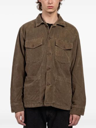 Hartford buttoned corduroy jacket - Braun
