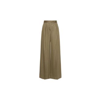 Max Mara Wide Hosen - - Trousers - Damen - Gr&uuml;n - S