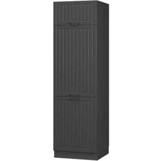 Vicco Armoire pour frigo Fame-Line, Gris fonc&eacute;, 60cm, Vicco
