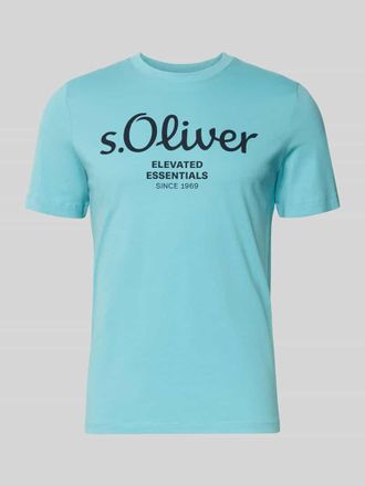 s.Oliver Red Label Regular Fit T-Shirt aus reiner Baumwolle