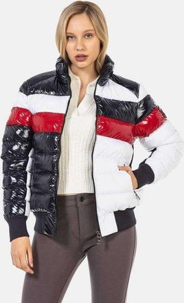 Cipo & Baxx Winterjacke Jacke mit tollem Glanz-Design, WM120