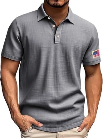 Generic Chemise en lin et coton pour homme - T-shirt &agrave; manches longues en coton uni - T-shirt &agrave; manches longues - T-shirt &agrave; col en V - Chemises d&eacute;contract&eacute;es 