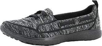 Skechers Womens Microburst Topnotch Sneaker Black/Black 7 Wide