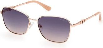 Guess Femme, Accessoires, Multicolore, Taille: ONE Size Lunettes de soleil &agrave; monture m&eacute;tallique avec protection UV
