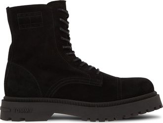 Tommy Jeans Schnürstiefeletten Tommy Jeans Tjm Casual Boot Suede EM0EM01336 Schwarz