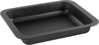 Zenker Lasagne- und Auflaufform - Hochwertiges Backblech, 325 x 250 x 52 mm, 2700 ml, hitzebeständig bis 230°C, 5 Jahre Herstellergarantie, Schwarz