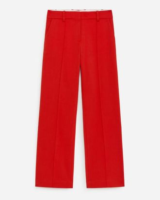 Arket Elegante Hose Mit Schlitzen -Rot