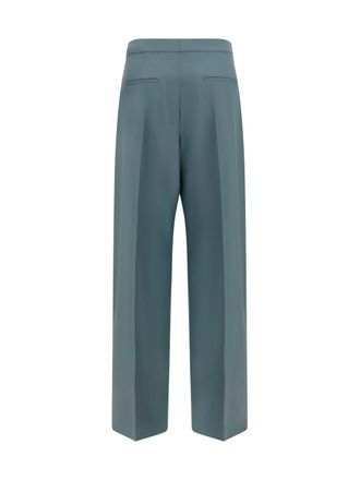 Chlo&eacute; Womens Tailored Wool Pants Urban Grey Fleece Ovis Aries Trousers