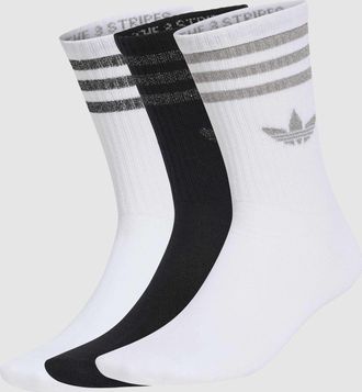 adidas Chaussettes Main Originals x3 White/Silver Met/Black