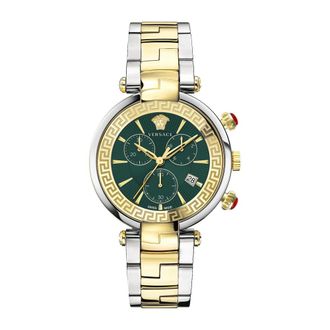 Versace Chronograph Revive Edelstahl Armbanduhr - - Accessories - Herren - Gr&uuml;n - ONE SIZE