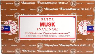Satya Jewelry Musk von Satya Big Pack 180g Räucherstäbchen Agarbathi