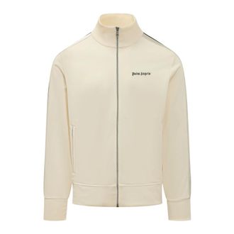 Palm Angels Homme, Sweatshirts et sweats &agrave; capuche, Beige, Taille: M Classic Logo Track Top