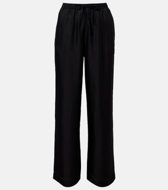 Asceno Weite Hose Aurelia aus Seide
