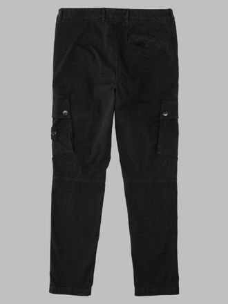Stone Island Patch Logo Cargo Jeans - Black