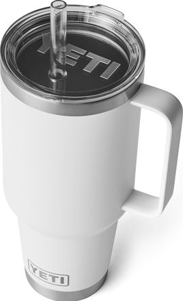 Yeti Rambler Trinkbecher Mit Trinkhalmdeckel, White, 42 oz (1,2 l)