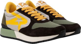 Replay Herren Sneaker Low Top, Mehrfarbig (Green Orange 1526), 40