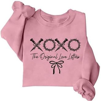 Generic The Original Love Letters Sweat-shirt et sweat &agrave; capuche pour femme, rose, 3XL