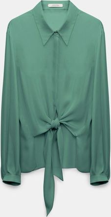 Dorothee Schumacher Bindebluse aus Seiden-Double-Georgette